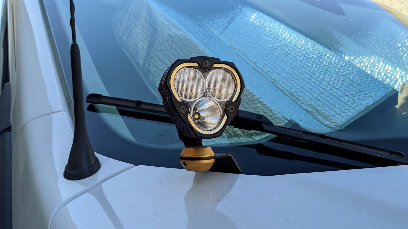 Hood Mounted Light Brackets – Transit Off-Road